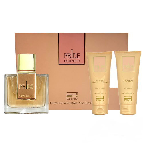 Rue Broca Pride Pour Femme EDP 100ml 3 Piece Gift Set - Fragrance Forte
